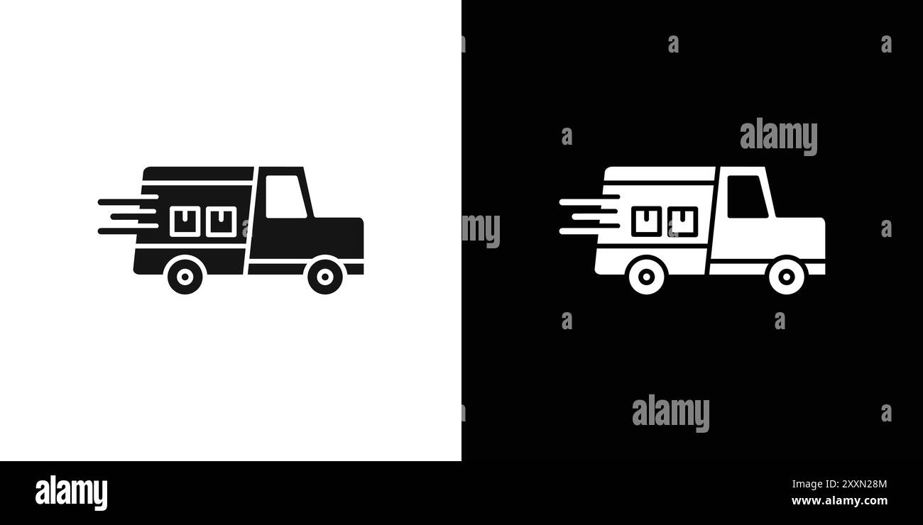 logistics management icon vector logo set collection or bundle pack ...