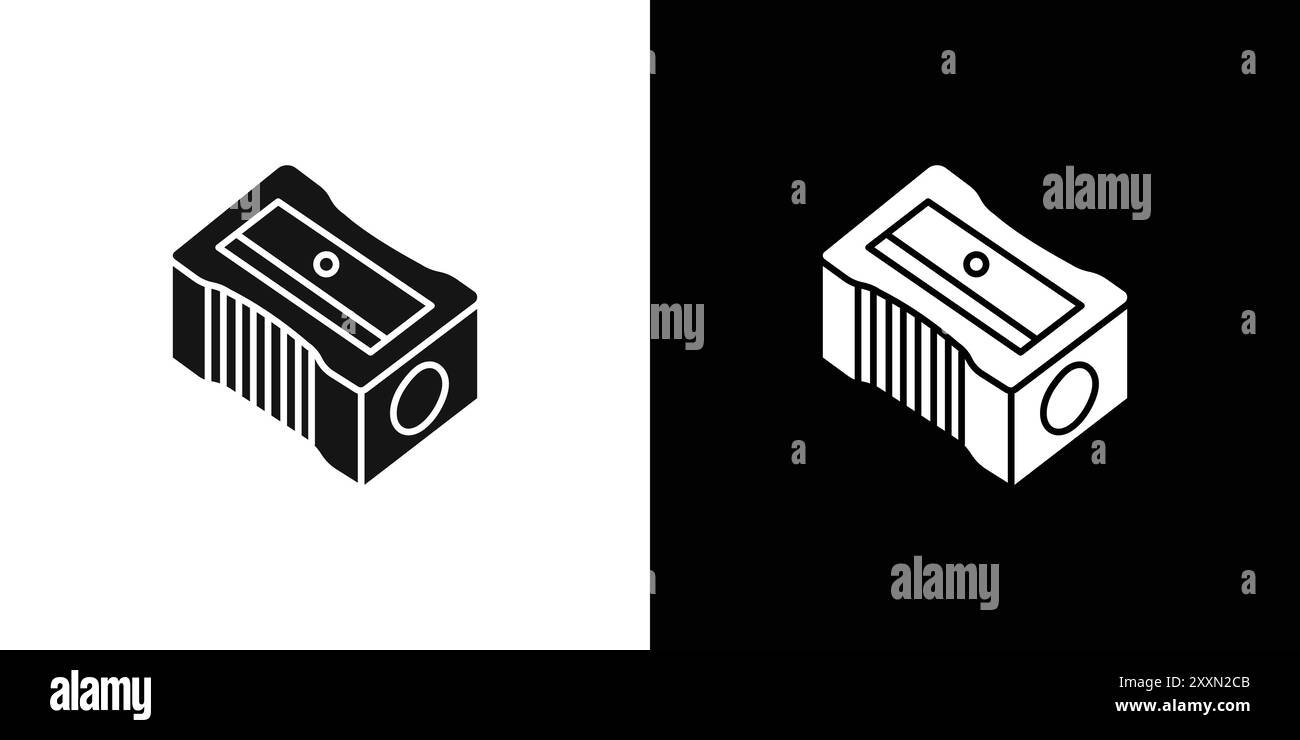 Pencil sharpener icon vector logo set collection or bundle pack group ...