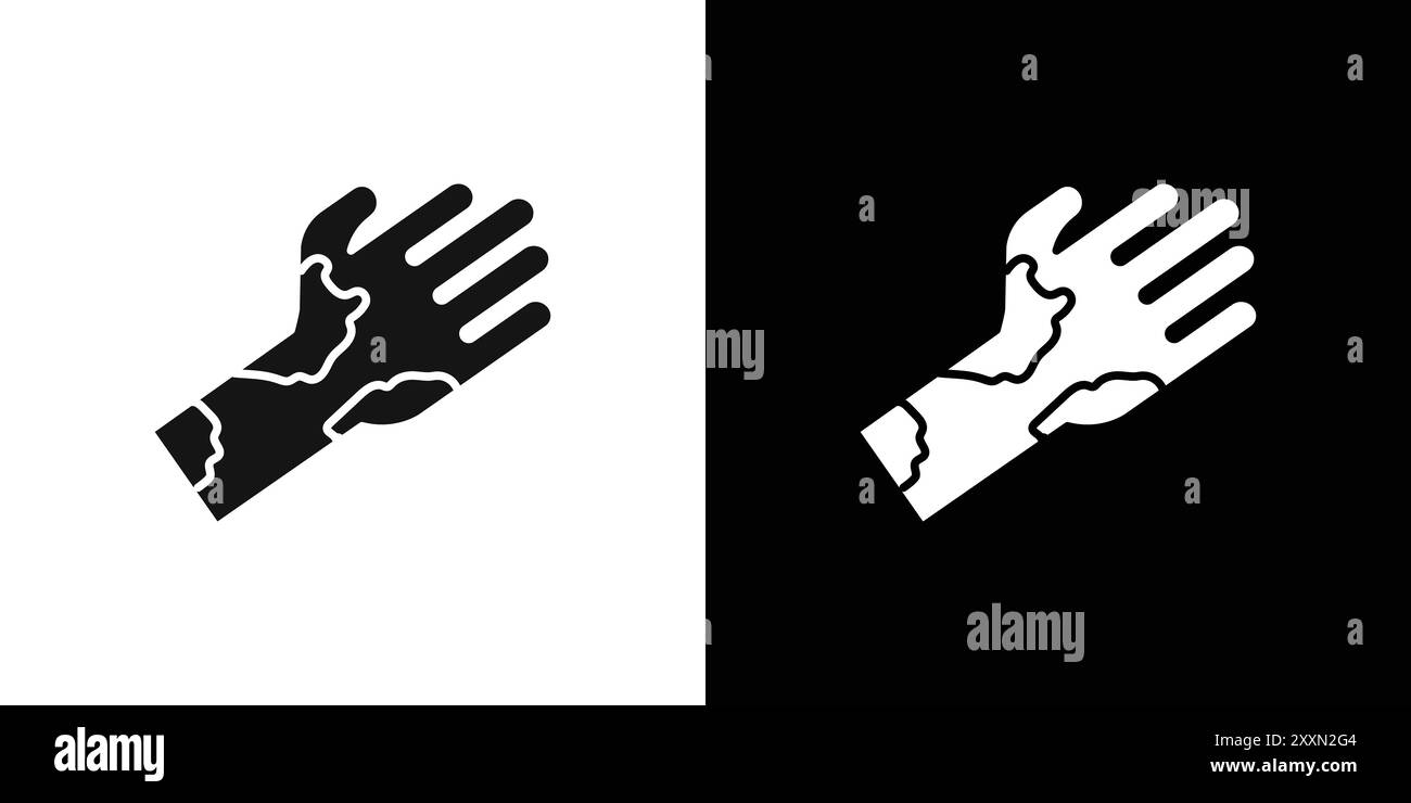 mottled skin icon vector logo set collection or bundle pack group Stock ...