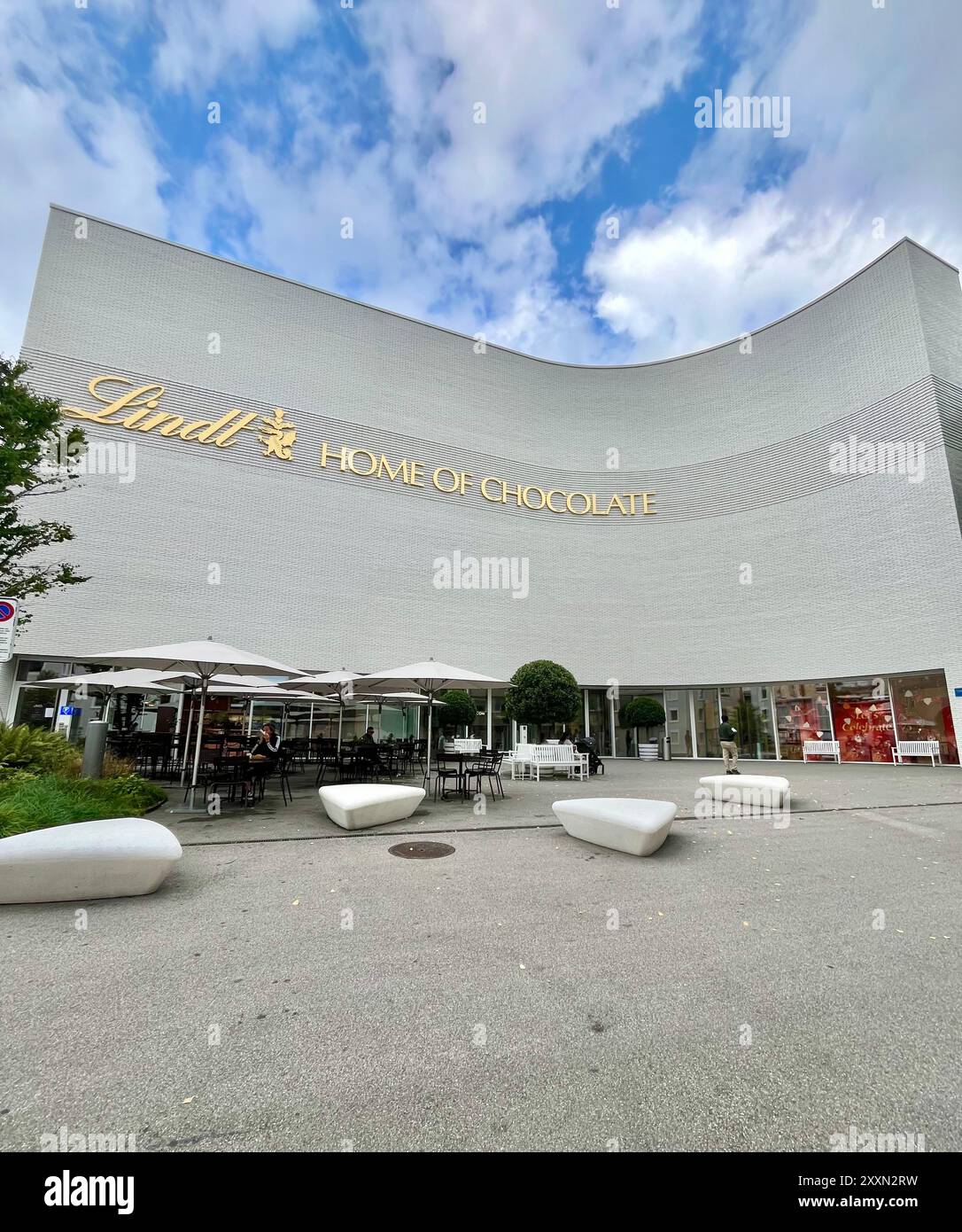 Lindt home of chocolate museum building Switzerland Stock Photo - Alamy