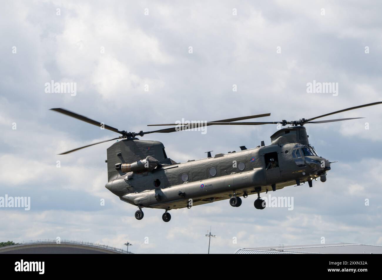 Farnborough, Hampshire - July 22nd 2024: Boeing CH-47 Chinook Royal Air ...