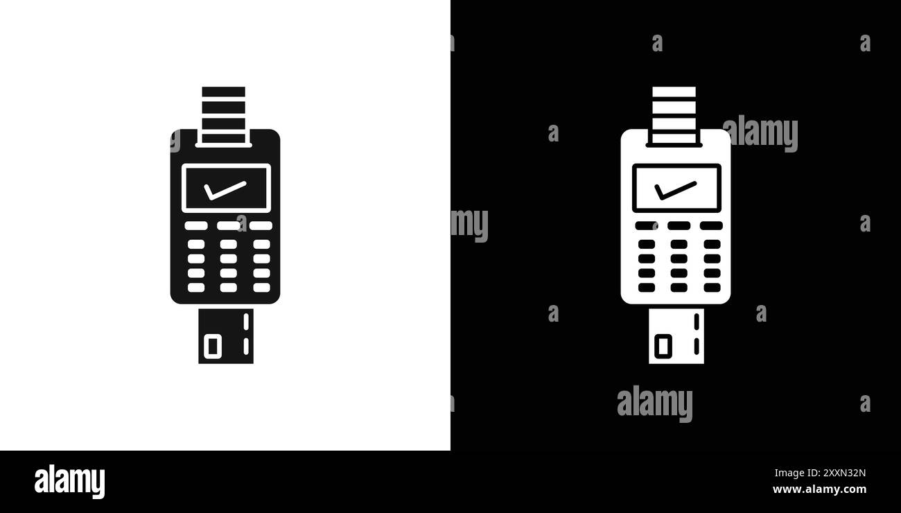 pos terminal icon vector logo set collection or bundle pack group Stock ...
