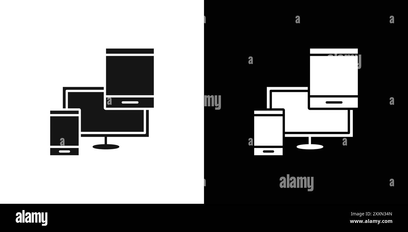 Responsive Design Icon Vector Logo Set Collection Or Bundle Pack Group Stock Vector Image And Art