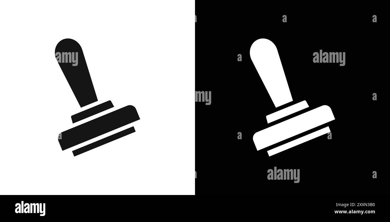 Rubber Stamp icon vector logo set collection or bundle pack group Stock ...