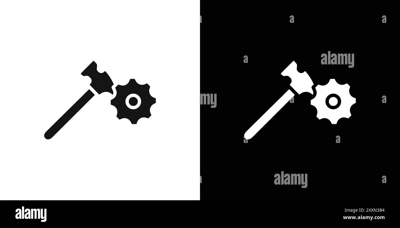 Repair icon vector logo set collection or bundle pack group Stock ...
