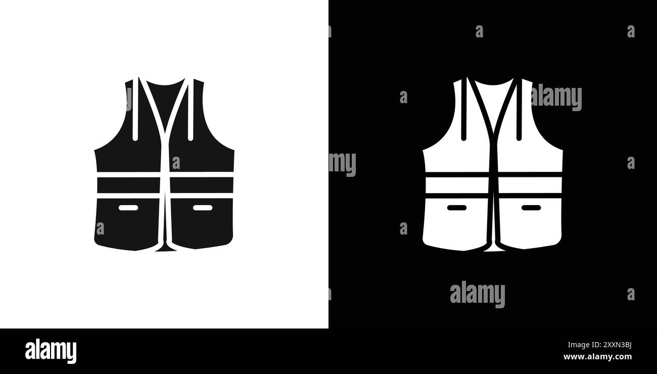 Reflective Police Vest icon vector logo set collection or bundle pack ...