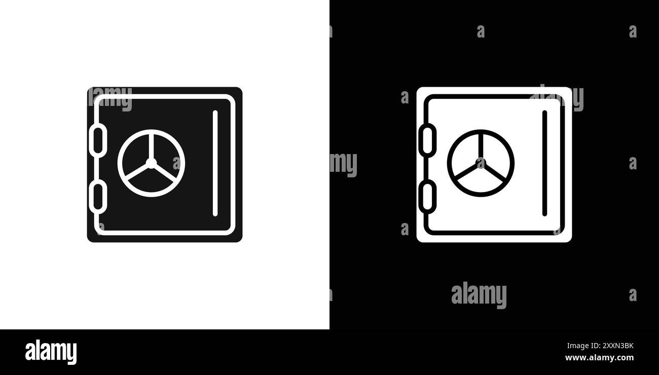 Safe Box Icon vector logo set collection or bundle pack group Stock ...
