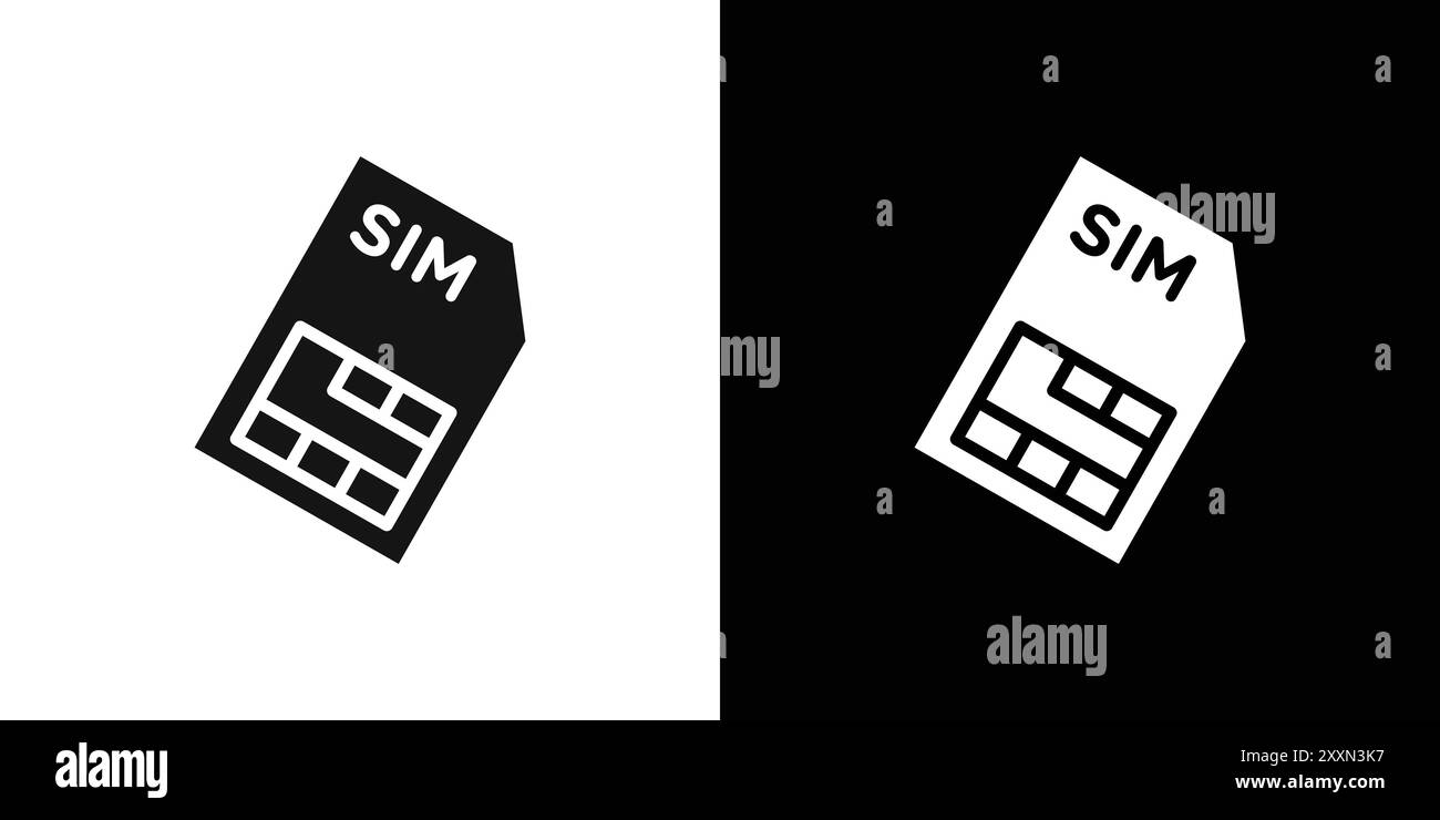 sim card icon vector logo set collection or bundle pack group Stock Vector Image & Art - Alamy