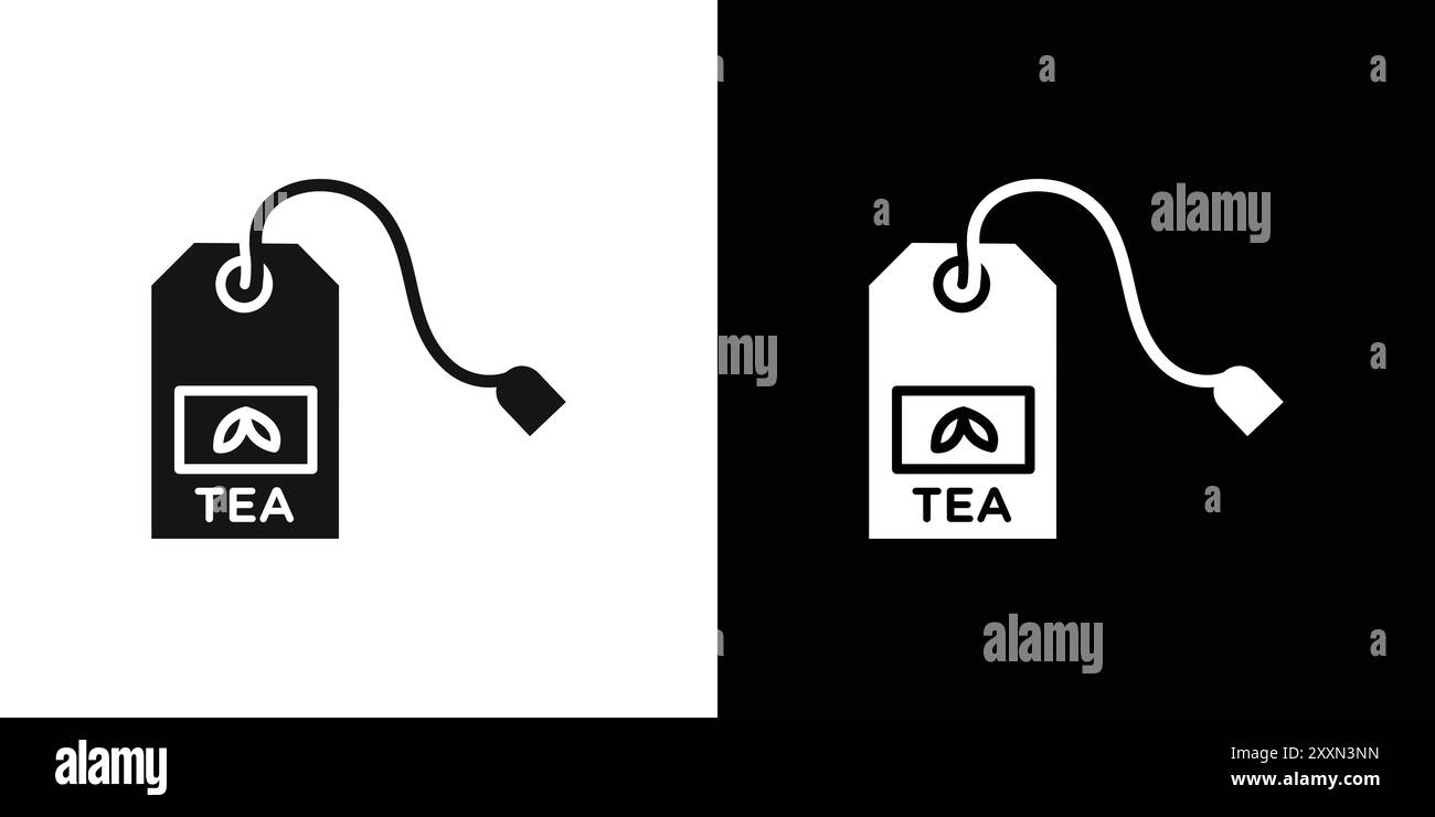 Tea bag icon vector logo set collection or bundle pack group Stock ...