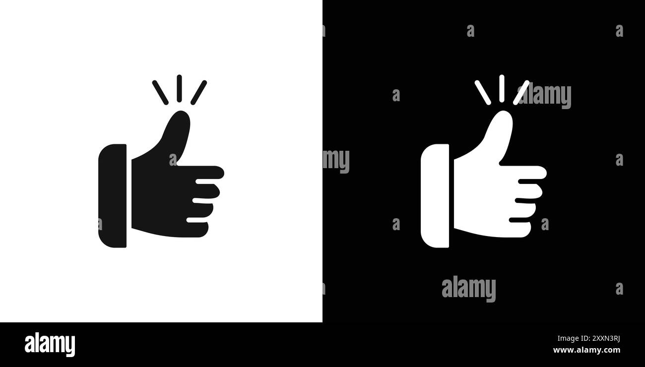 Thumbs Up icon vector logo set collection or bundle pack group Stock ...