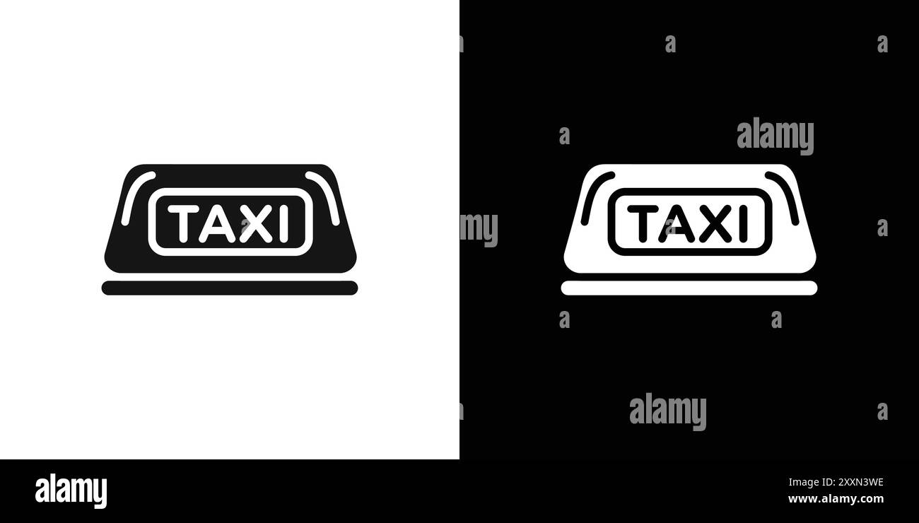 Taxi driver icon vector vectors Black and White Stock Photos & Images ...
