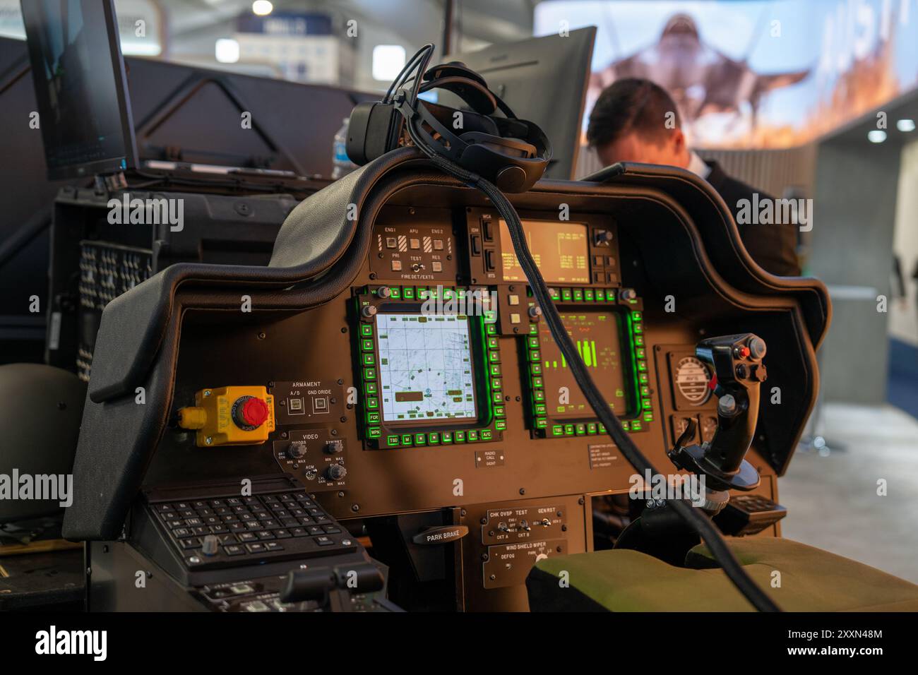 Farnborough, Hampshire - July 22nd 2024: Cockpit Mockup Stock Photo - Alamy
