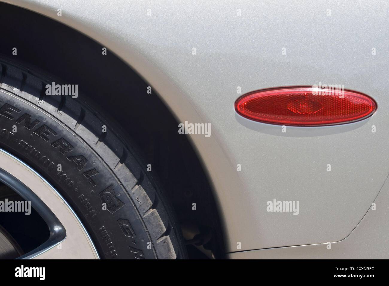 A simple side marker light is at rear on the 2000 Corvette Stock Photo ...