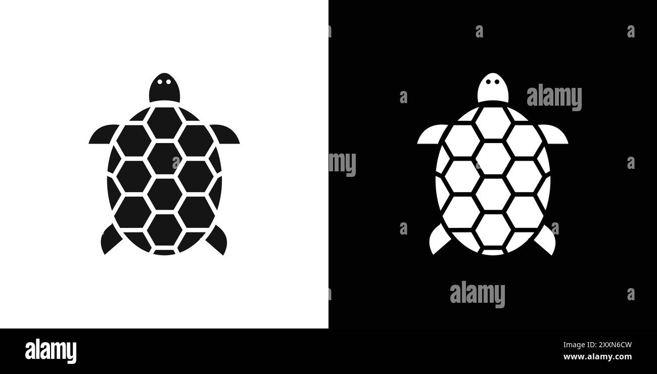 Turtle logo vector vectors Black and White Stock Photos & Images - Alamy