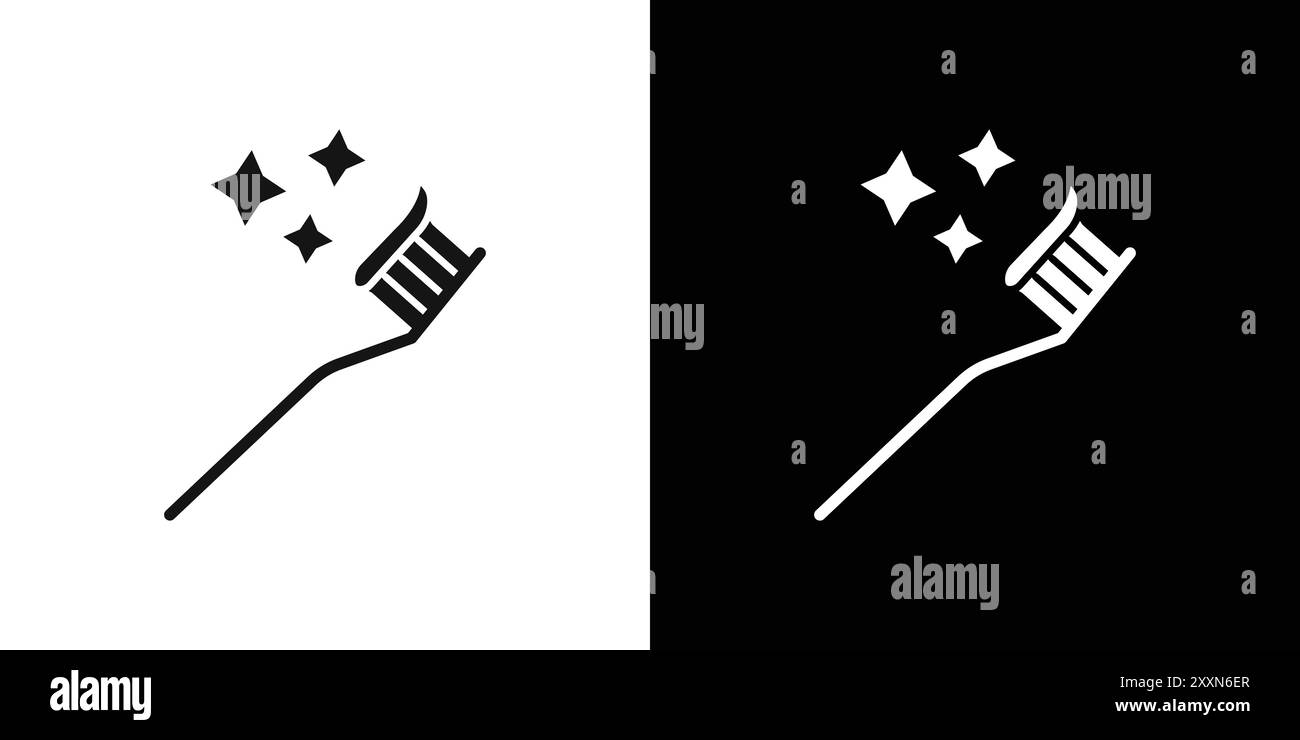 Tooth brushing technique Stock Vector Images - Alamy