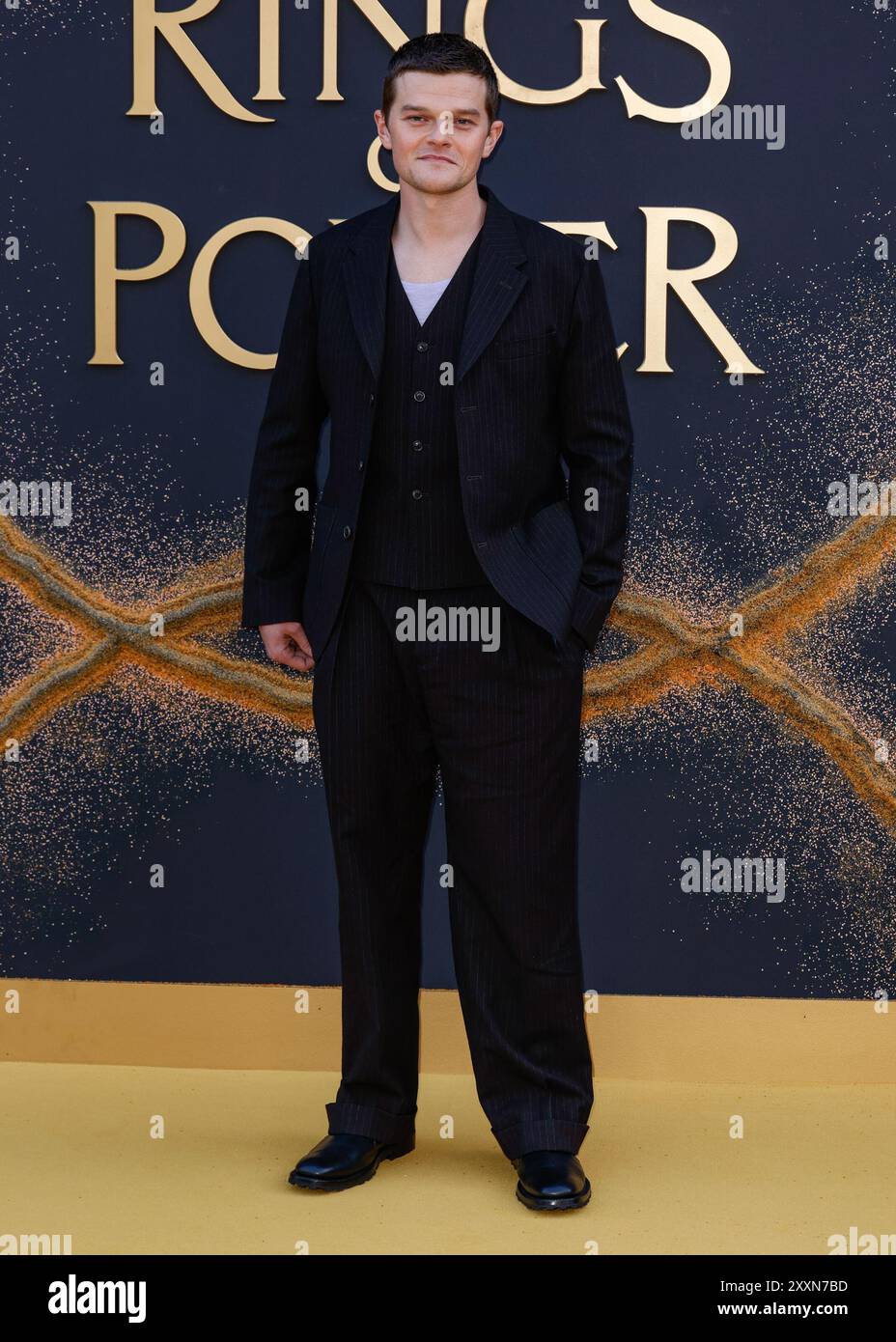 Robert Aramayo attends the World premiere for Season Two of The Lord Of ...