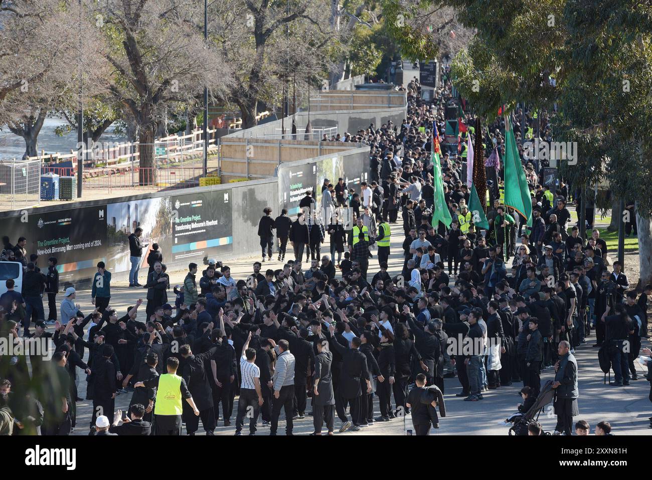 Melbourne, Victoria, Australia. 25th Aug, 2024. A large number of ...
