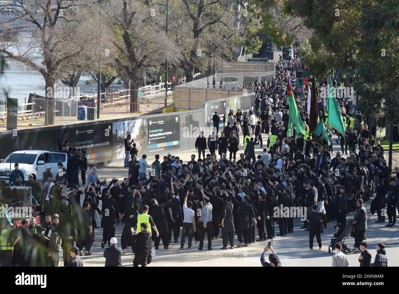 Melbourne, Victoria, Australia. 25th Aug, 2024. A large number of ...