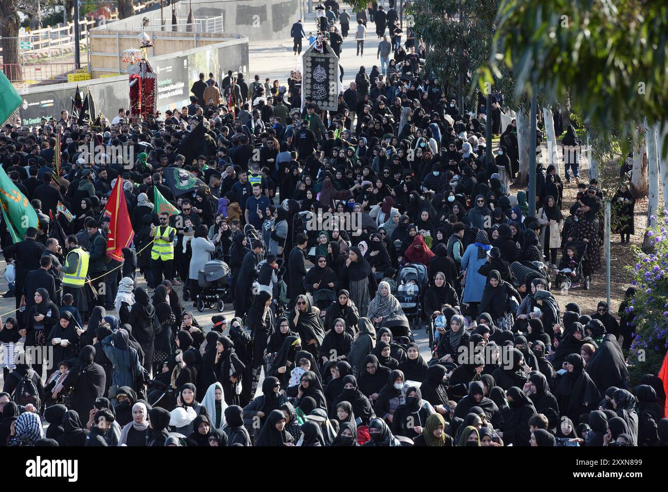 Melbourne, Victoria, Australia. 25th Aug, 2024. A large number of ...