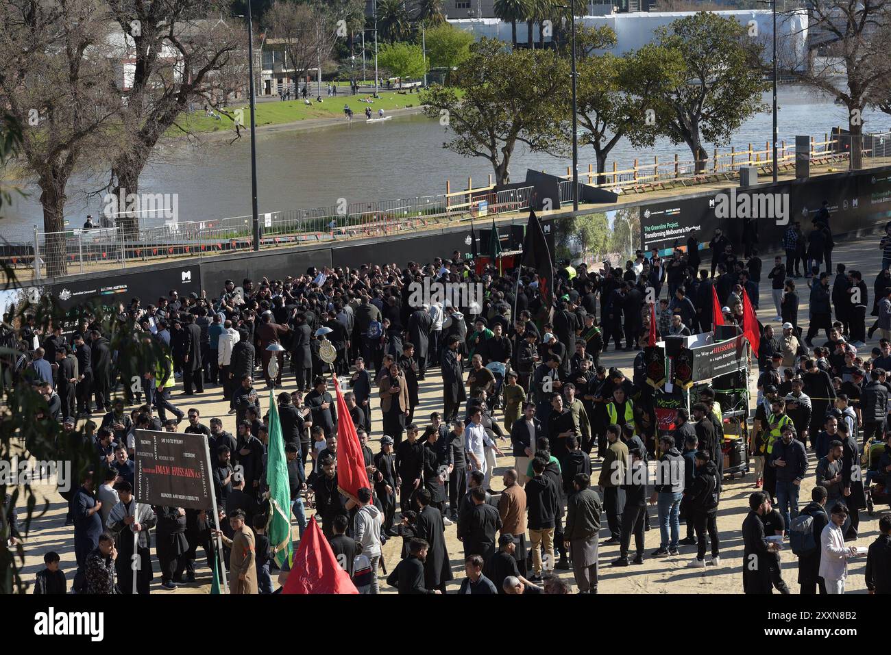 Melbourne, Victoria, Australia. 25th Aug, 2024. A large number of ...