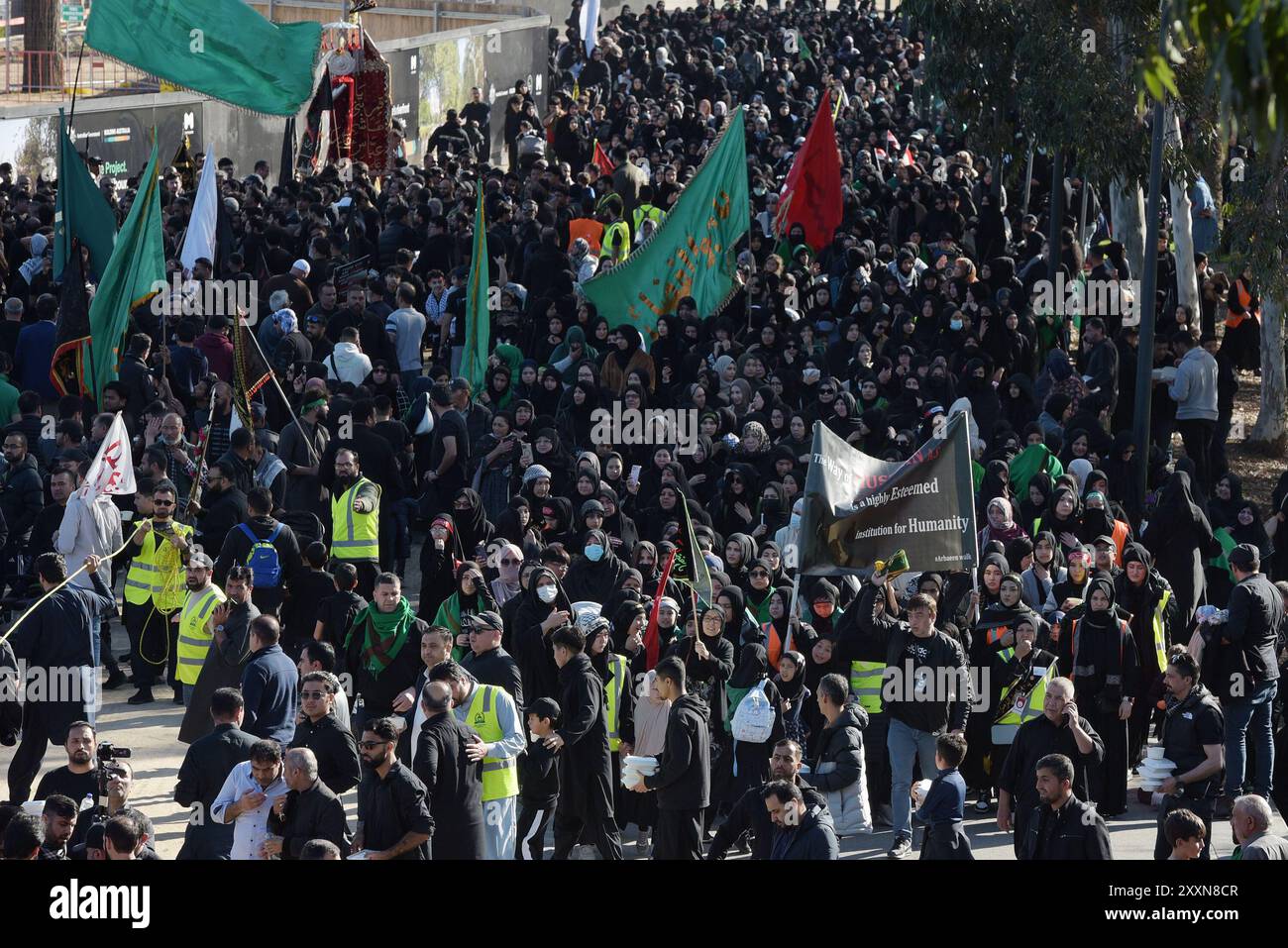 Melbourne, Victoria, Australia. 25th Aug, 2024. A large number of ...