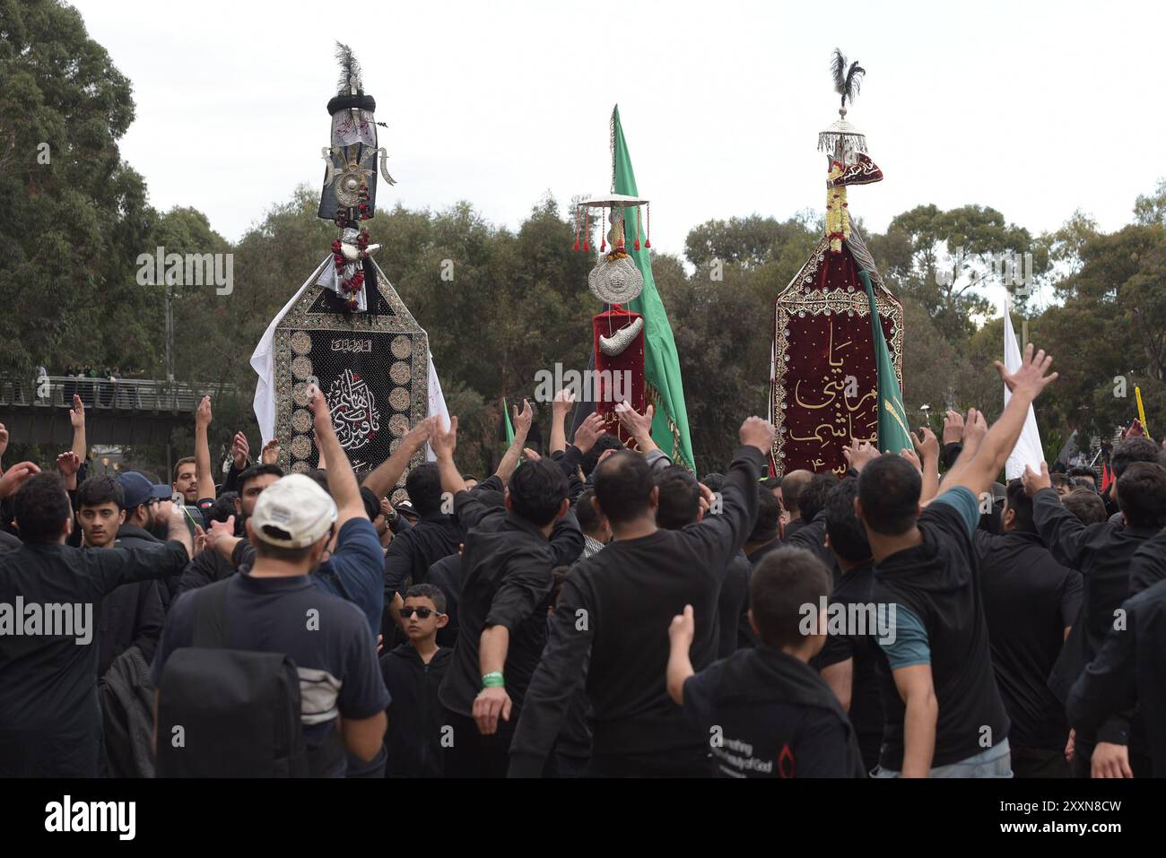 Melbourne, Victoria, Australia. 25th Aug, 2024. A large number of ...