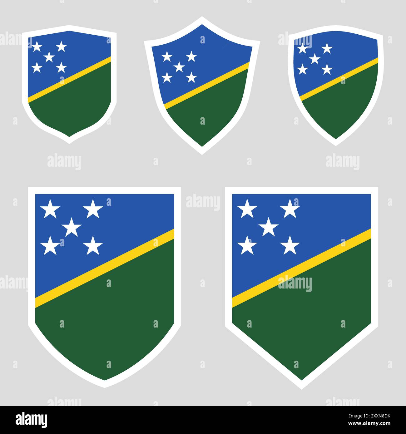Flag Set in Shield Frame Stock Vector Image & Art - Alamy