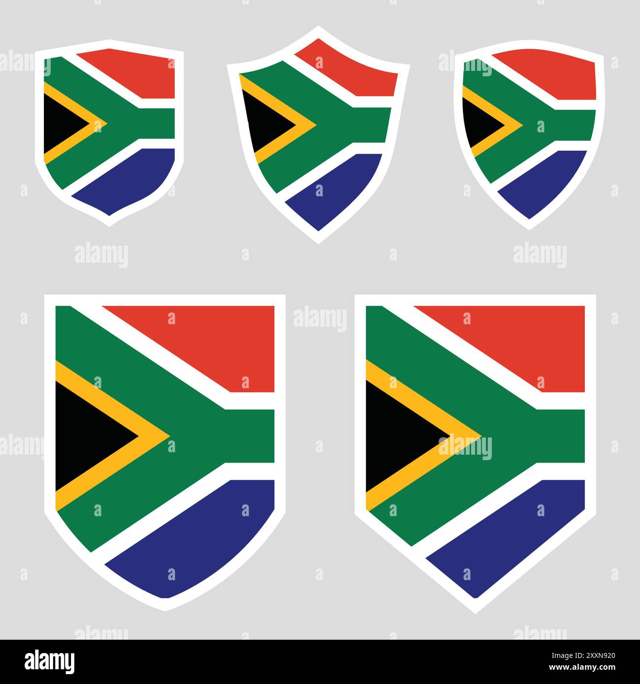 Flag Set in Shield Frame Stock Vector Image & Art - Alamy