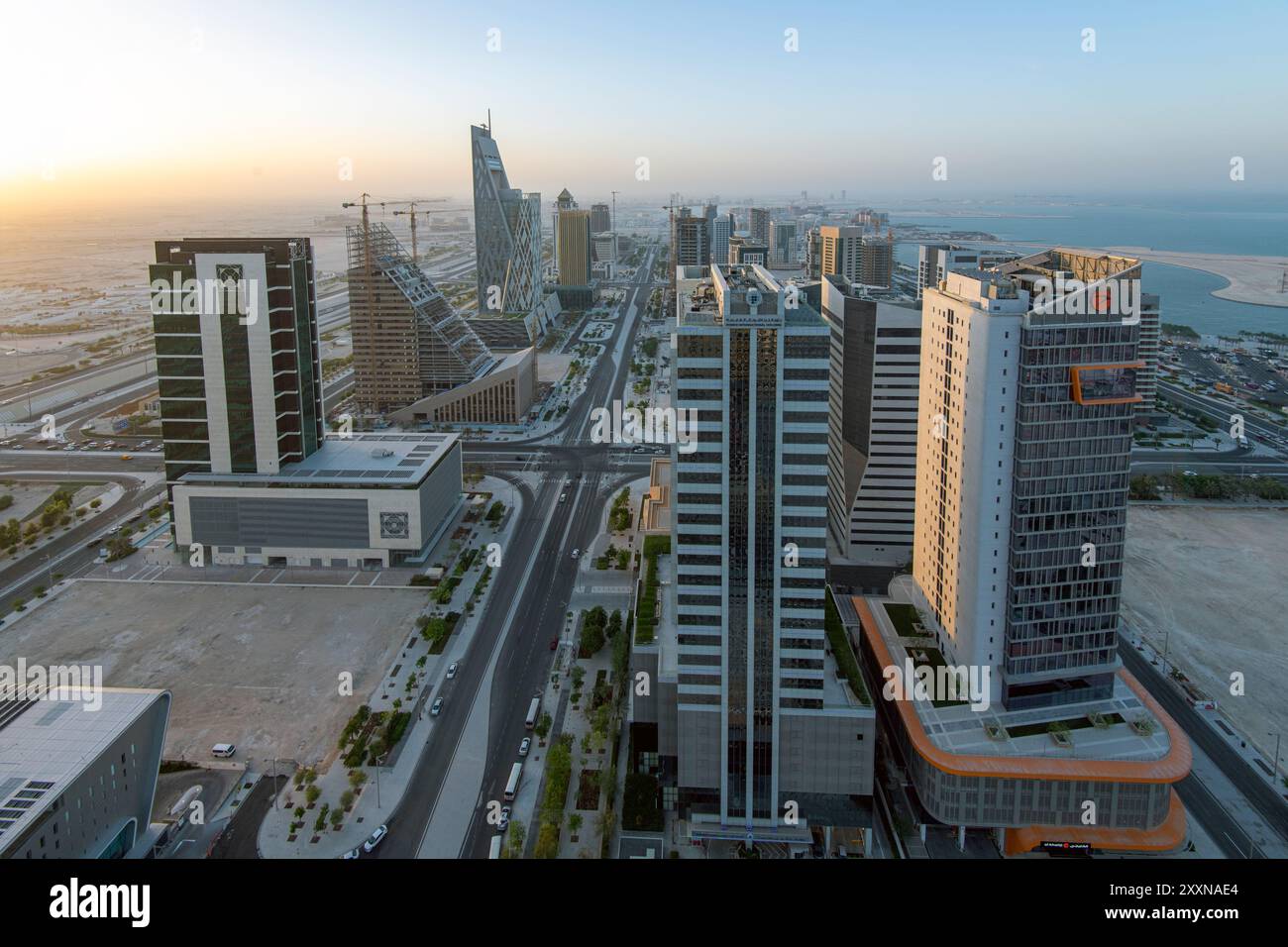 Modern and beautiful Lusail Skyline Qatar Stock Photo - Alamy
