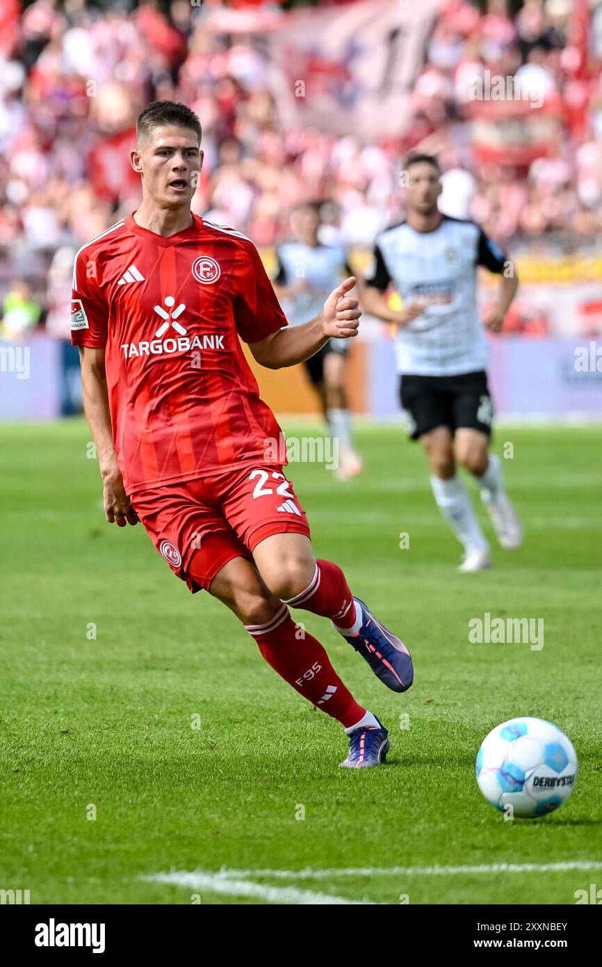 Ulm, Germany. 25th Aug, 2024. Soccer: Bundesliga 2, SSV Ulm 1846 - Fortuna Düsseldorf, Matchday ...
