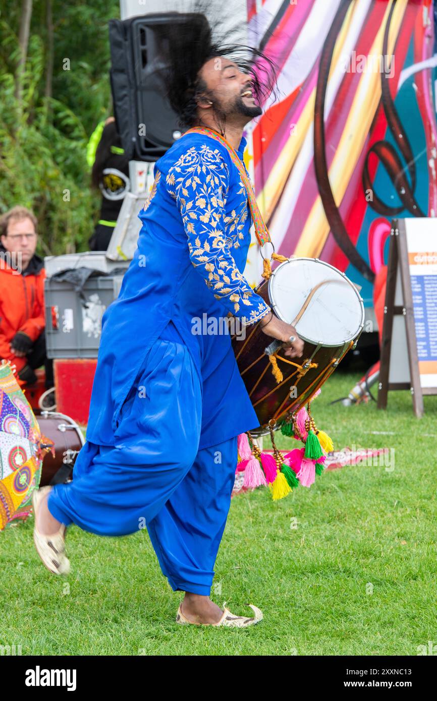 Jaggi Dholi at Newcastle Mela Stock Photo - Alamy