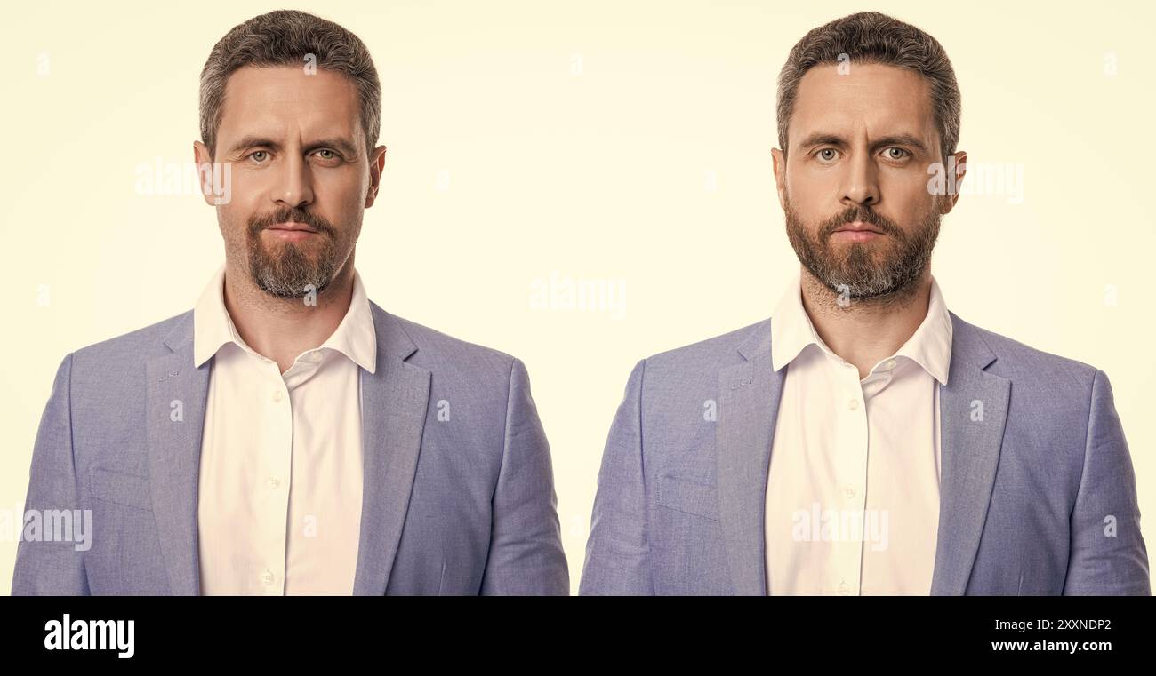 Stubble comparison hi-res stock photography and images - Alamy