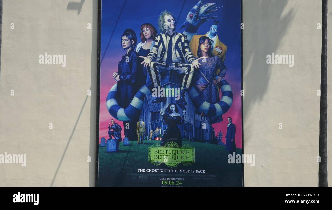 Burbank, California, USA 23rd August 2024 Tim Burton Beetlejuice ...