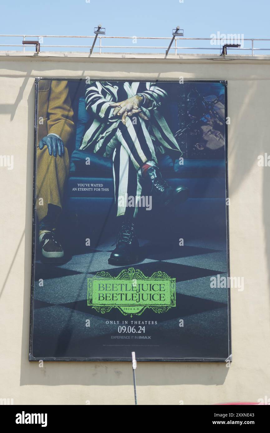 Burbank, California, USA 23rd August 2024 Tim Burton Beetlejuice ...