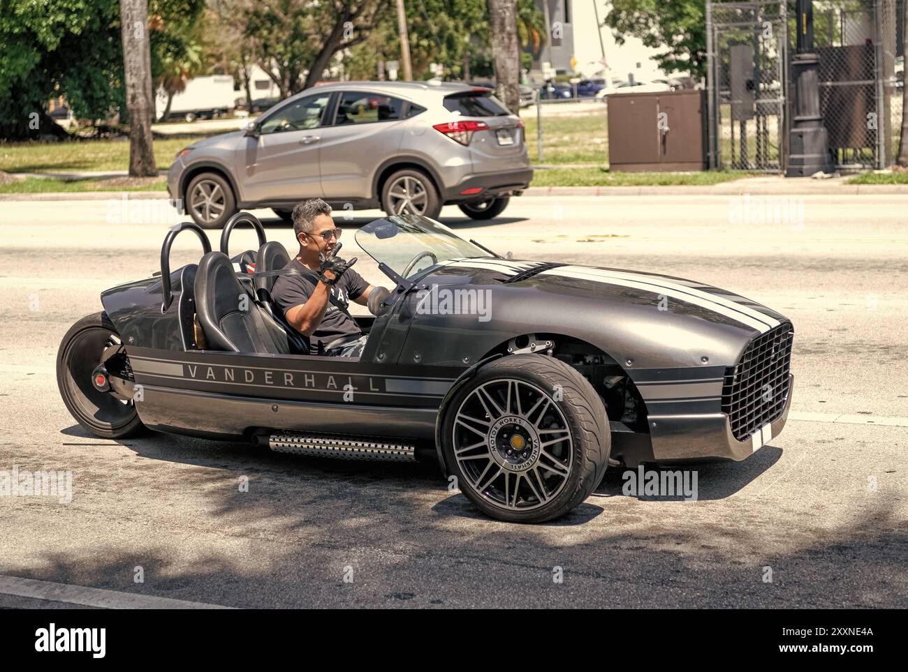 Miami Beach, Florida USA - April 15, 2021: vanderhall tree wheeled ...