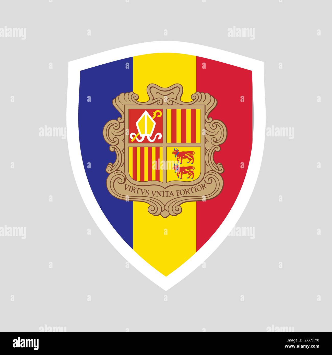 Flag set in shield frame hi-res stock photography and images - Alamy