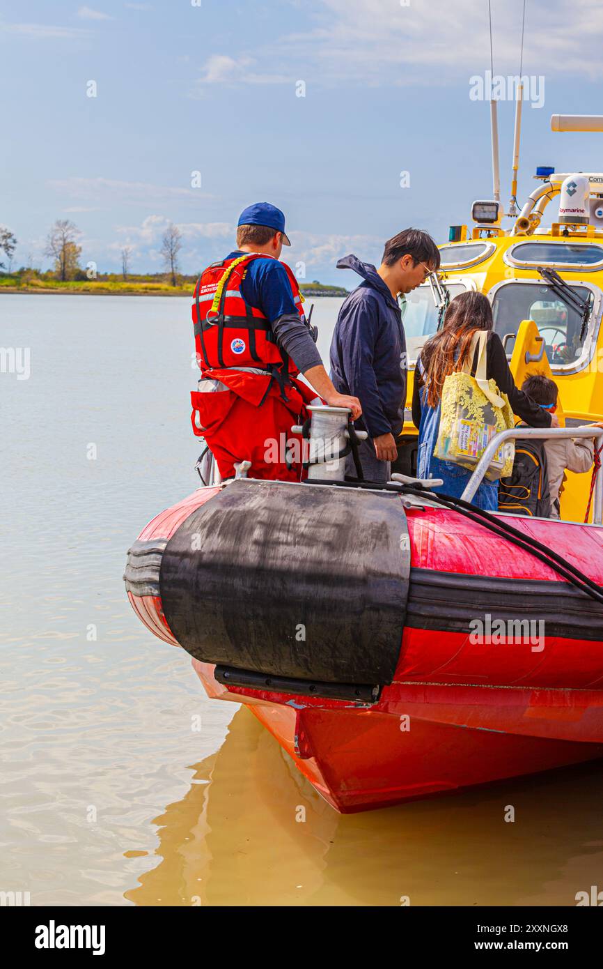 Canadian Search and Rescue vessel on display at the Steveston Maritime ...