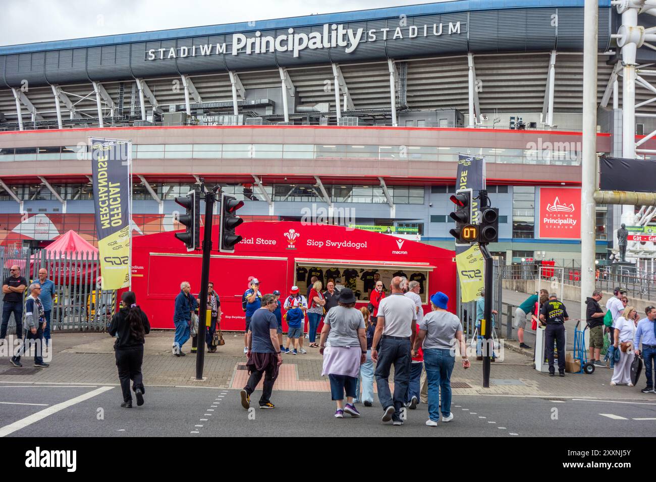Sports fans gathering for a speedway grand prix event at the ...