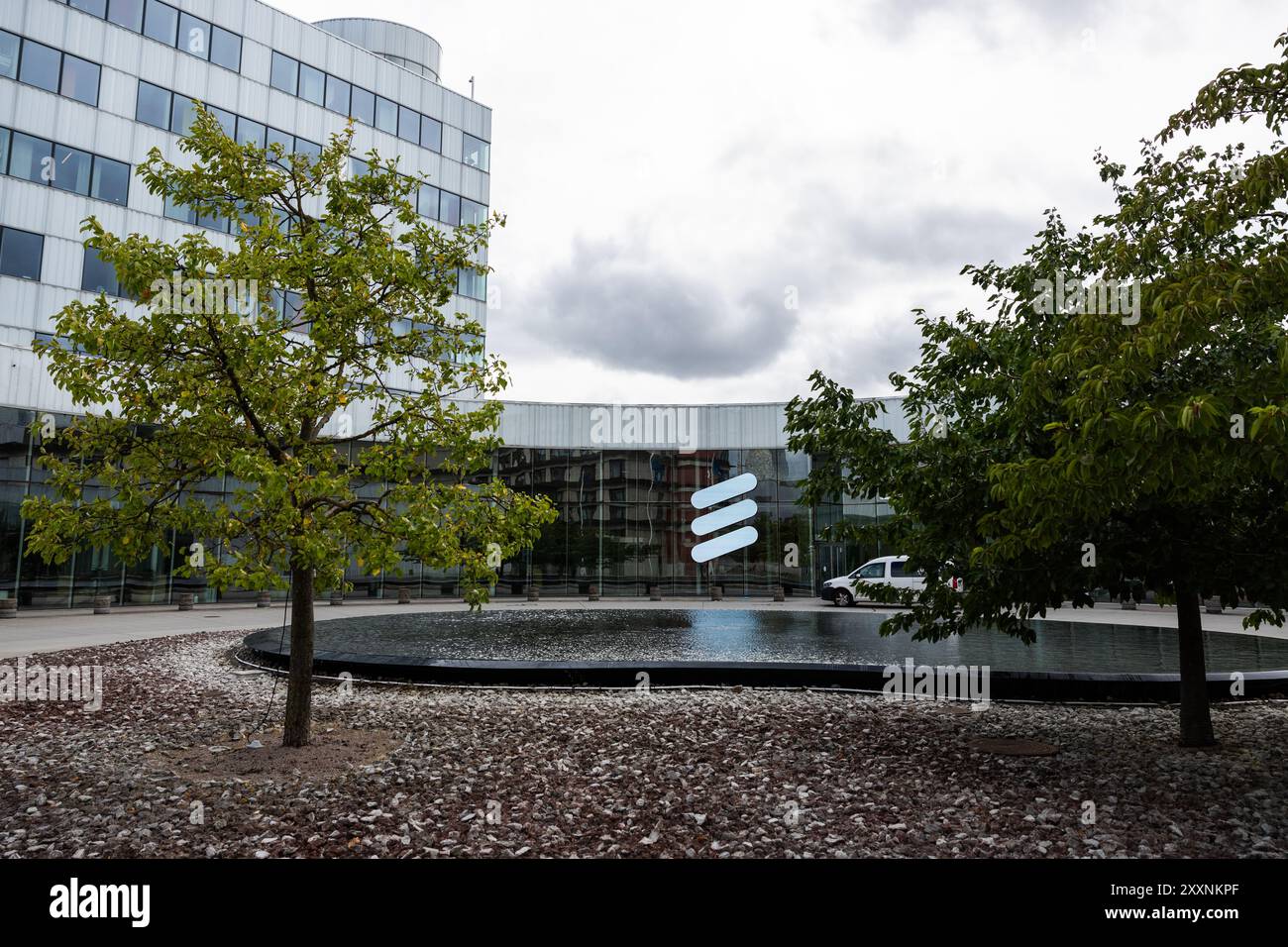 Signs and symbols, Ericsson Group Headquarters, Kista, Sweden Stock ...