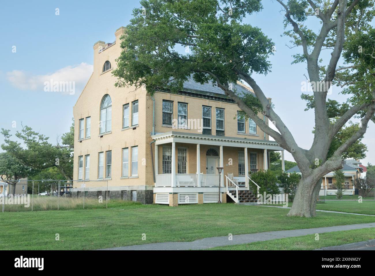 Sandy Hook, New Jersey - August 10, 2024: A view of the history house ...