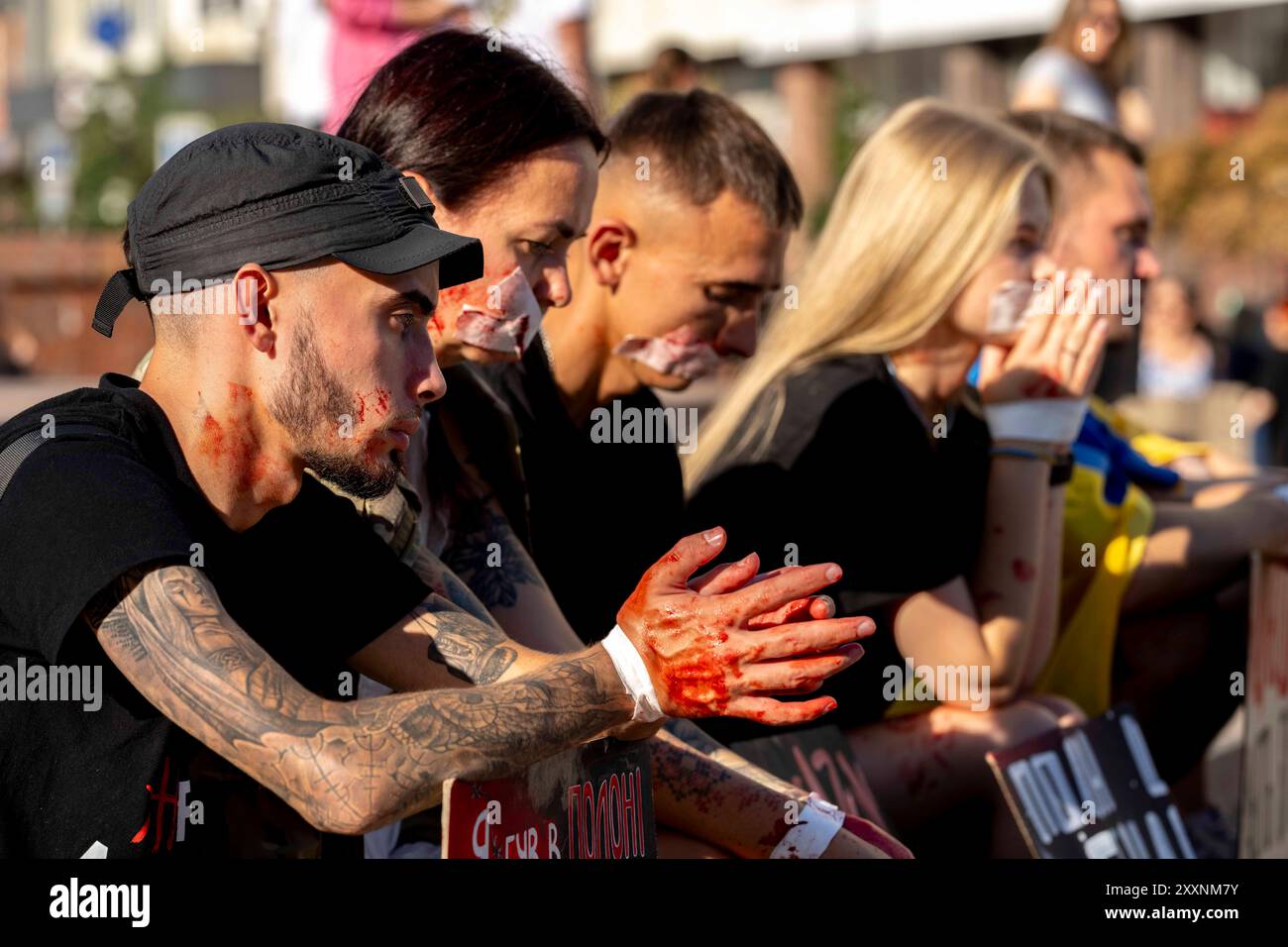 Kyiv, Kyiv City, Ukraine. 25th Aug, 2024. Fighters from the Azov ...
