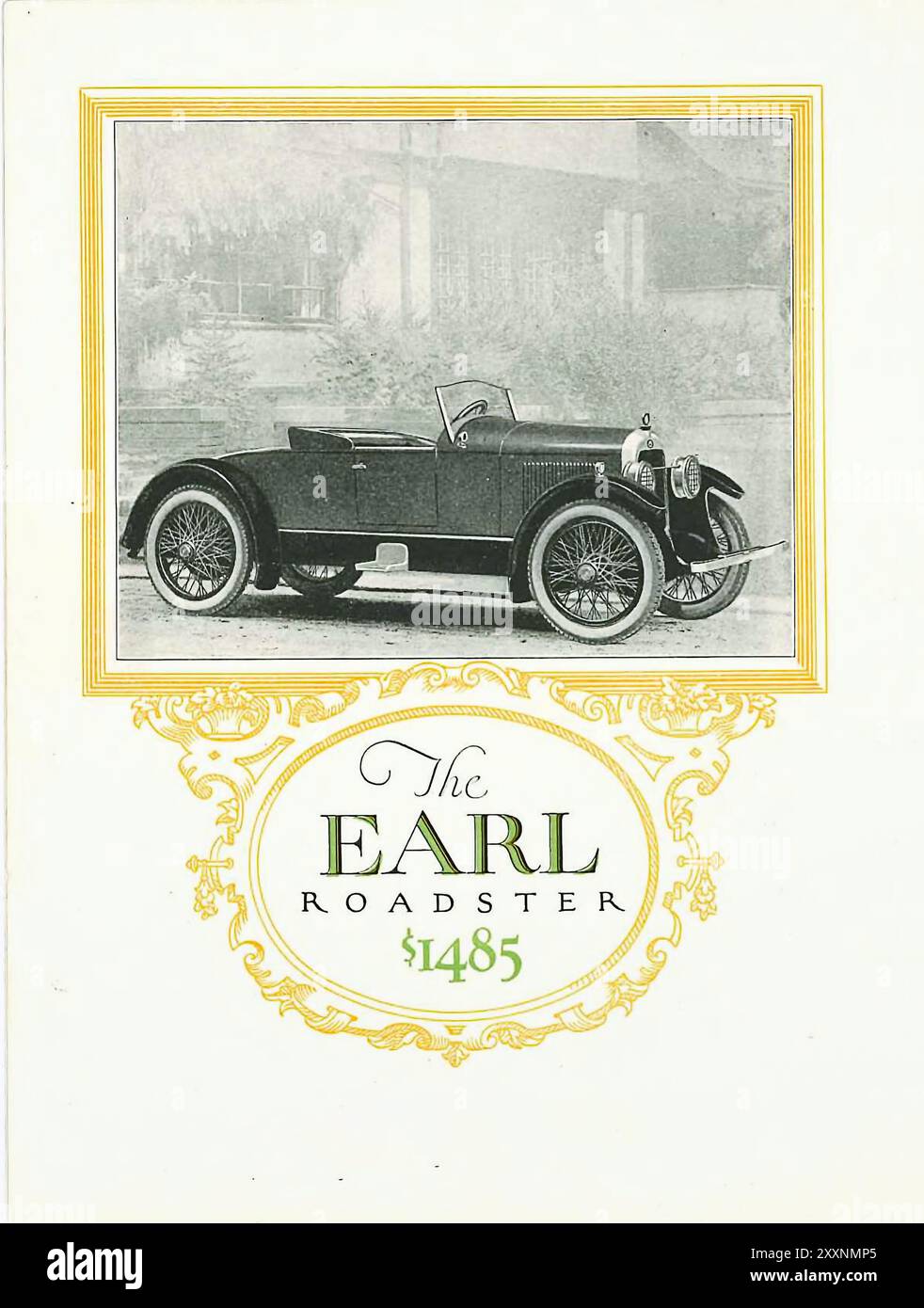 The Earl Roadster, $1485. The Earl Motor Car catalog 1922. Earl Motors ...