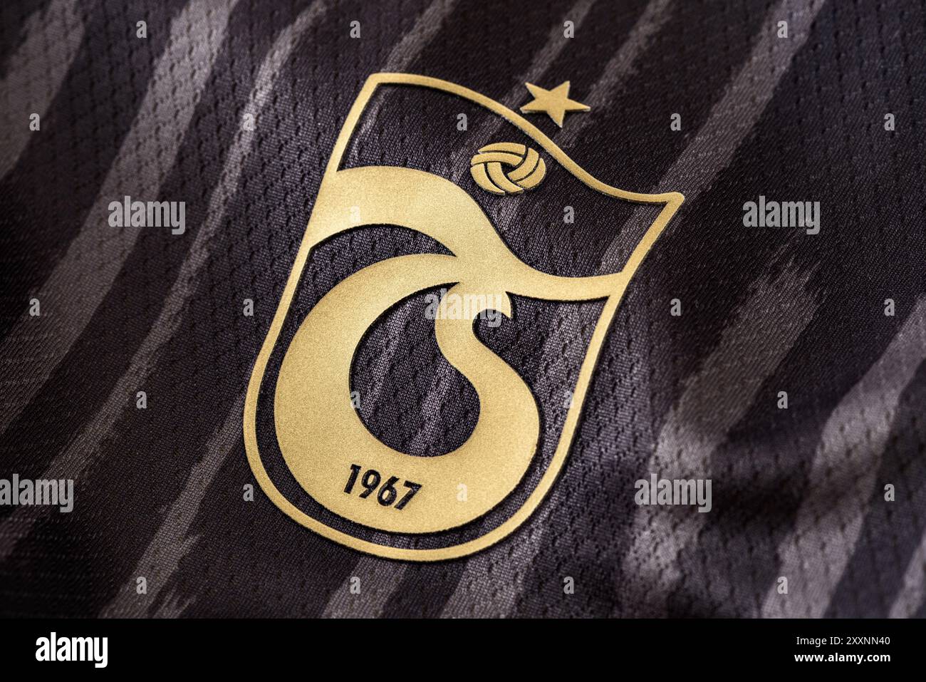 TRABZON, TURKEY - AUGUST 25, 2024. - Turkish football club Trabzonspor ...