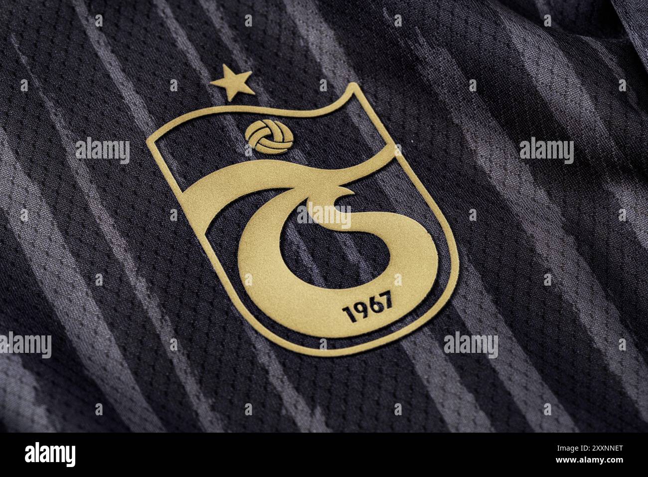 TRABZON, TURKEY - AUGUST 25, 2024. - Turkish football club Trabzonspor ...