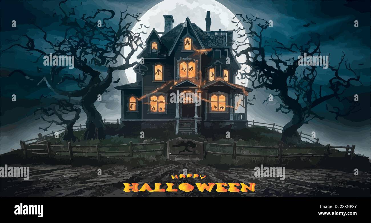 Happy Halloween- A Night of Fun and Fright Awaits! Stock Vector Image ...