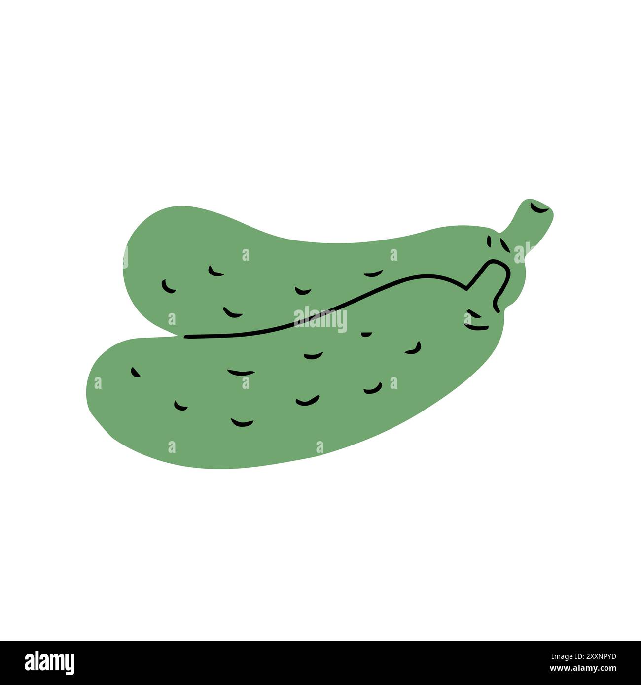 Gherkin plant Stock Vector Images - Alamy