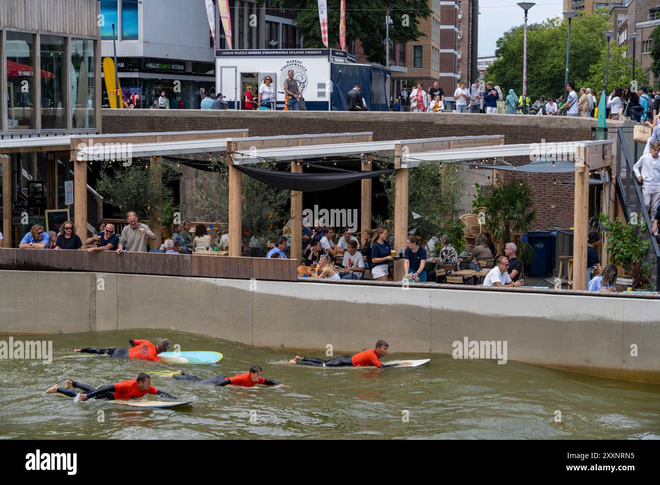 Surfing facility in the city center of Rotterdam, Rif010, supposedly ...