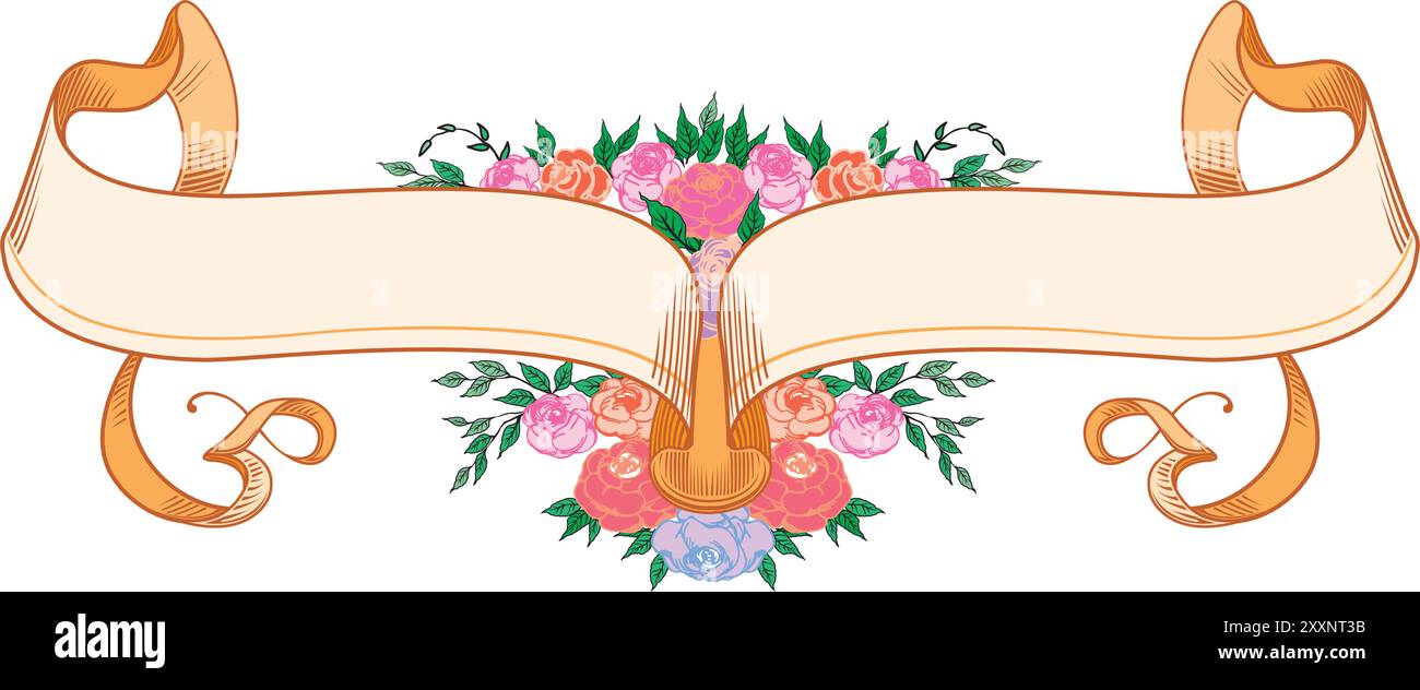 Vintage floral classic calligraphic retro vignette scroll Crests ...