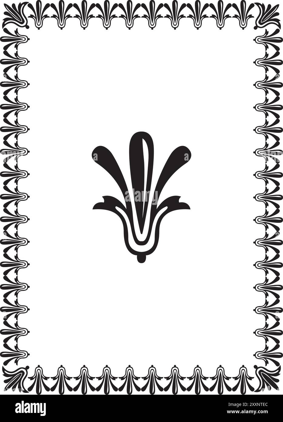 Vintage floral classic calligraphic retro vignette scroll Crests ...