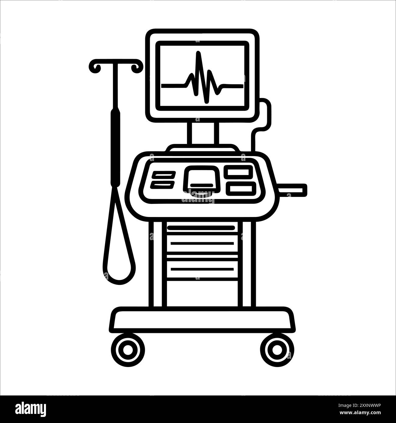Ultrasound machine Black and White Stock Photos & Images - Alamy